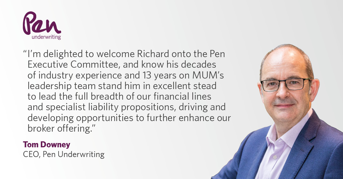 Pen Underwriting creates new dedicated divisions to best combine ...